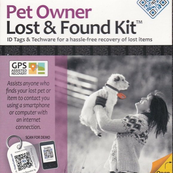 Finder Codes | Other | Pet Owner Lost Found Kit With Id Tags Techware ...